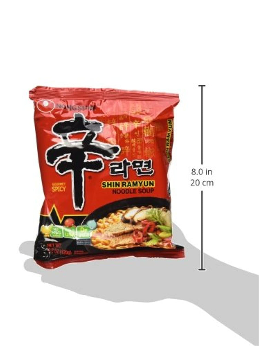 Nongshim Shin Noodle Ramyun, Gourmet Spicy Picante, 4.2-Ounce Packages ...